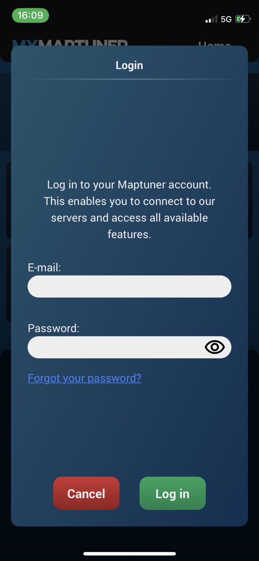 Connect Maptuner to smartphone - Maptuner