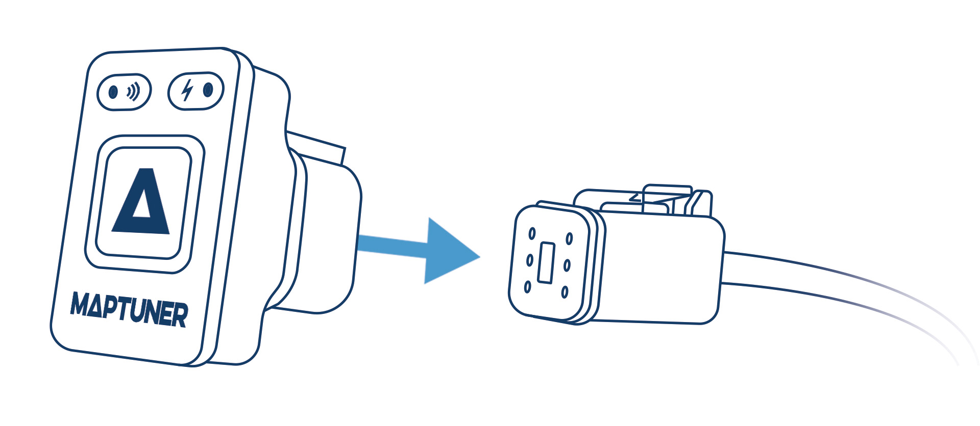 Plug into your vehicle - Maptuner