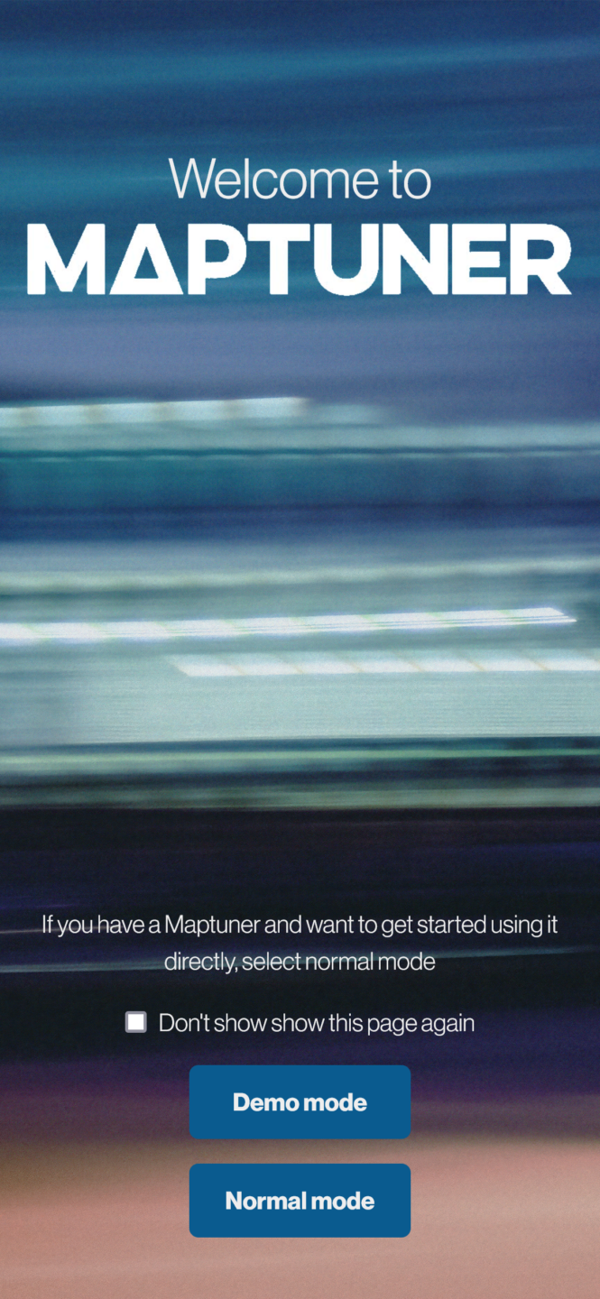 Connect Maptuner to smartphone - Maptuner